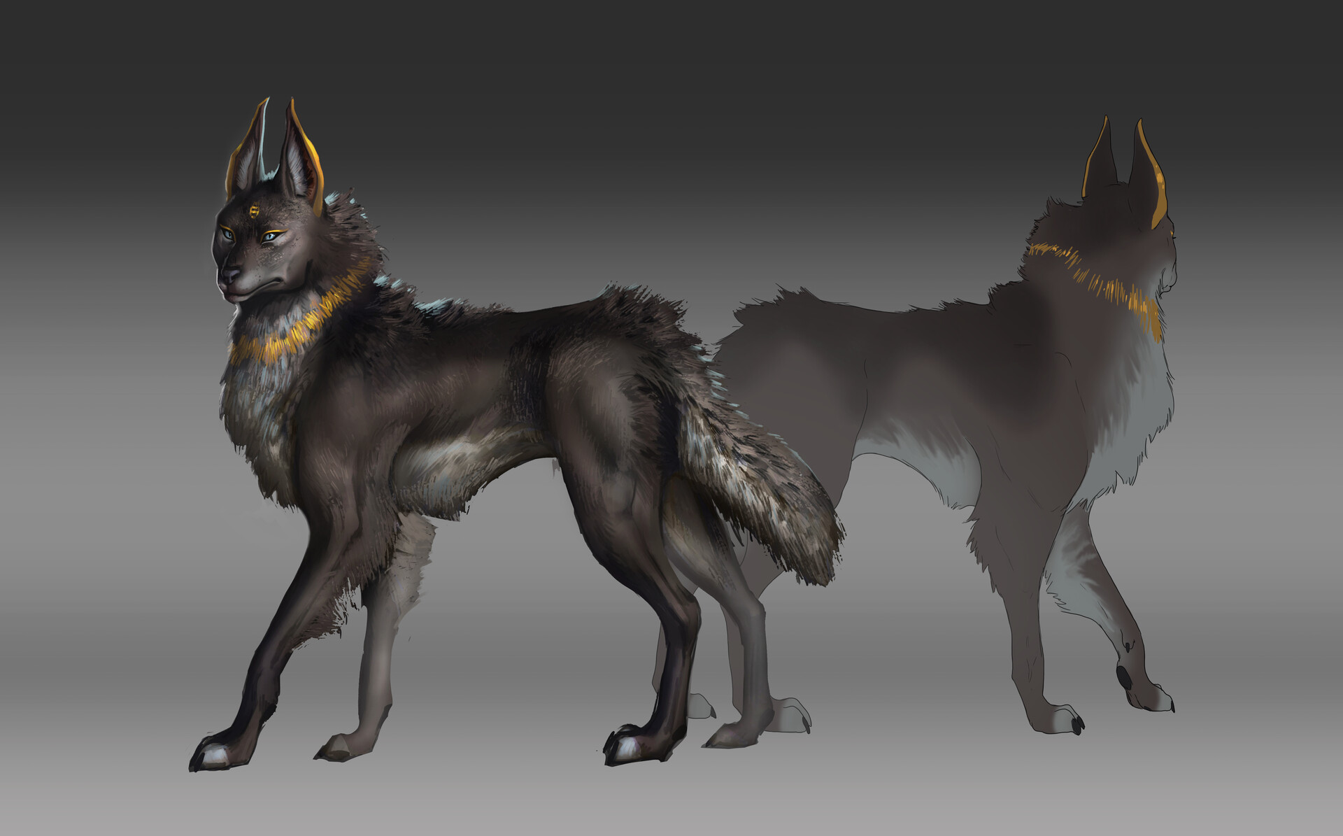 Anubis: Character Design Concept Art | African Digital Art