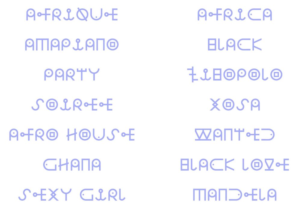 AFRO FONT: ADINKRA_NOUVEAU: A Contemporary Reimagining of Akan ...